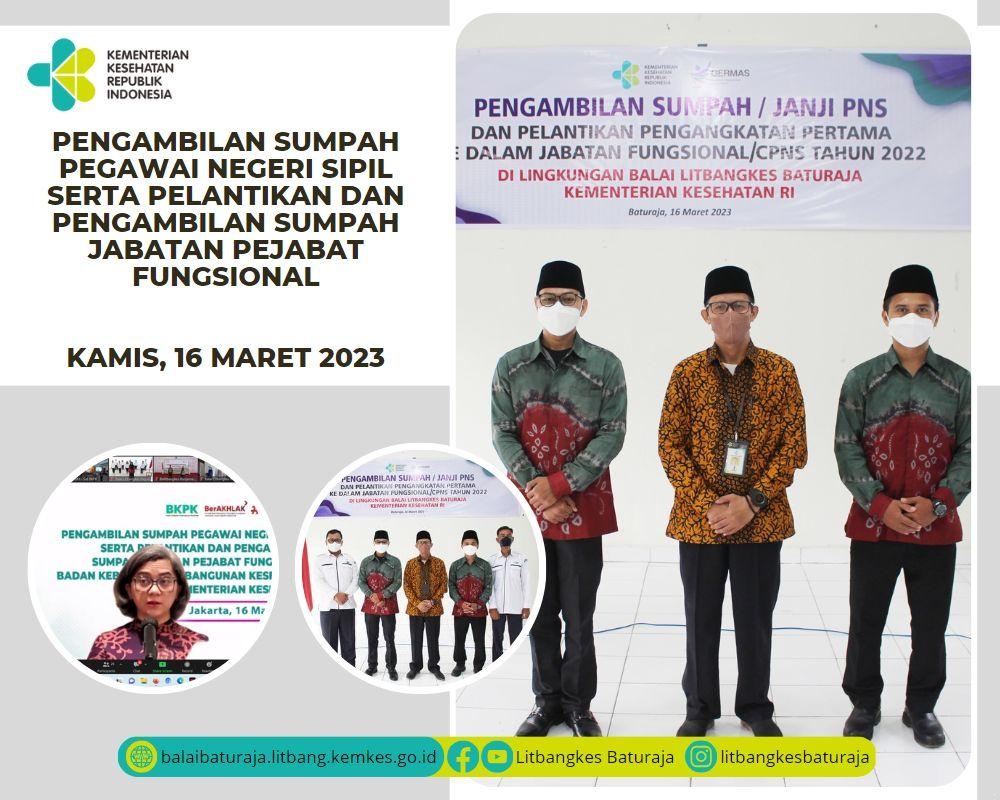 Pelantikan dan Pengambilan Sumpah Jabatan Fungsional dan Pegawai Negeri ...
